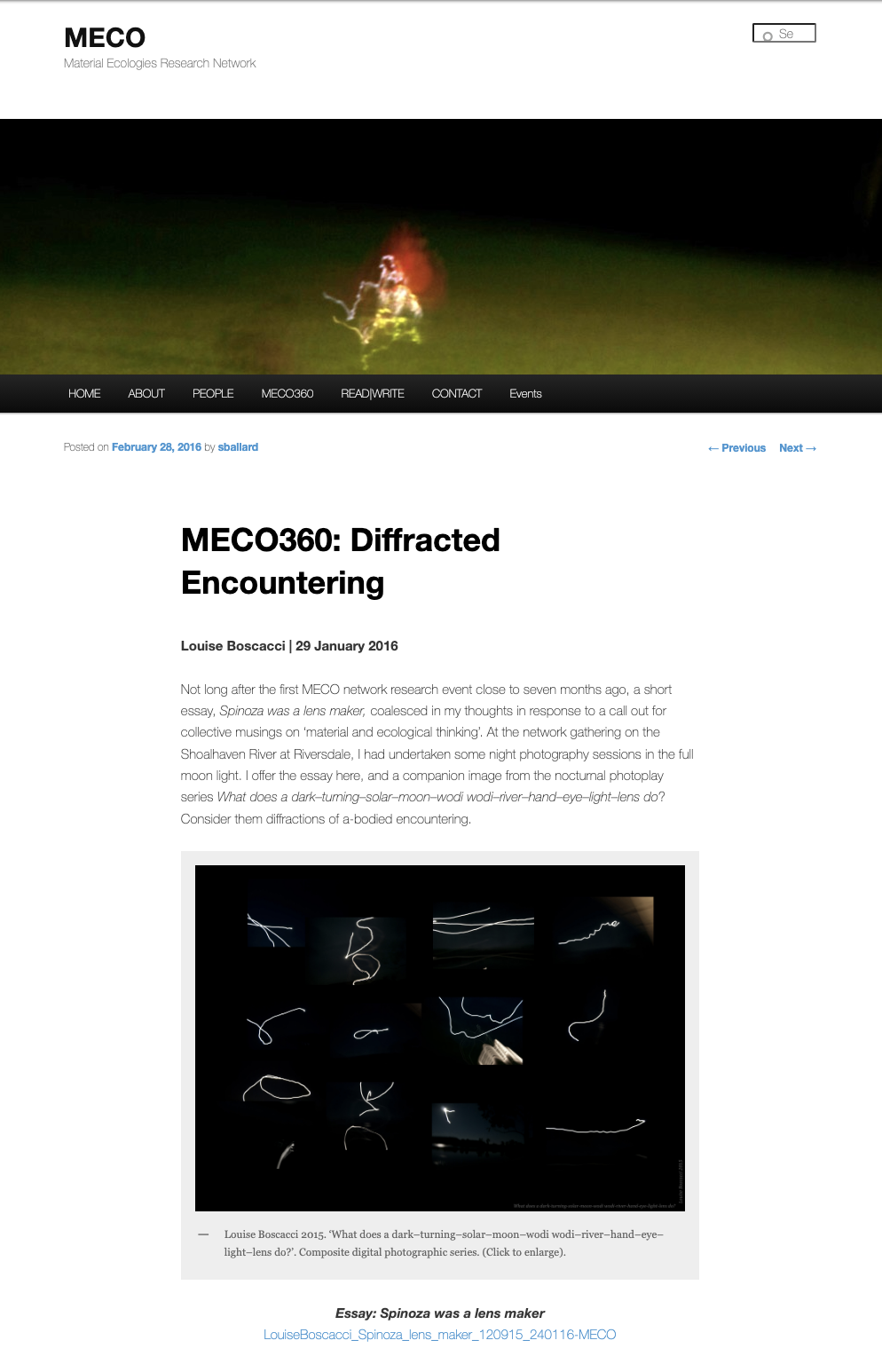 DIFFRACTED ENCOUNTERING – LOUISE BOSCACCI …roll call↩︎ postings: blog ...